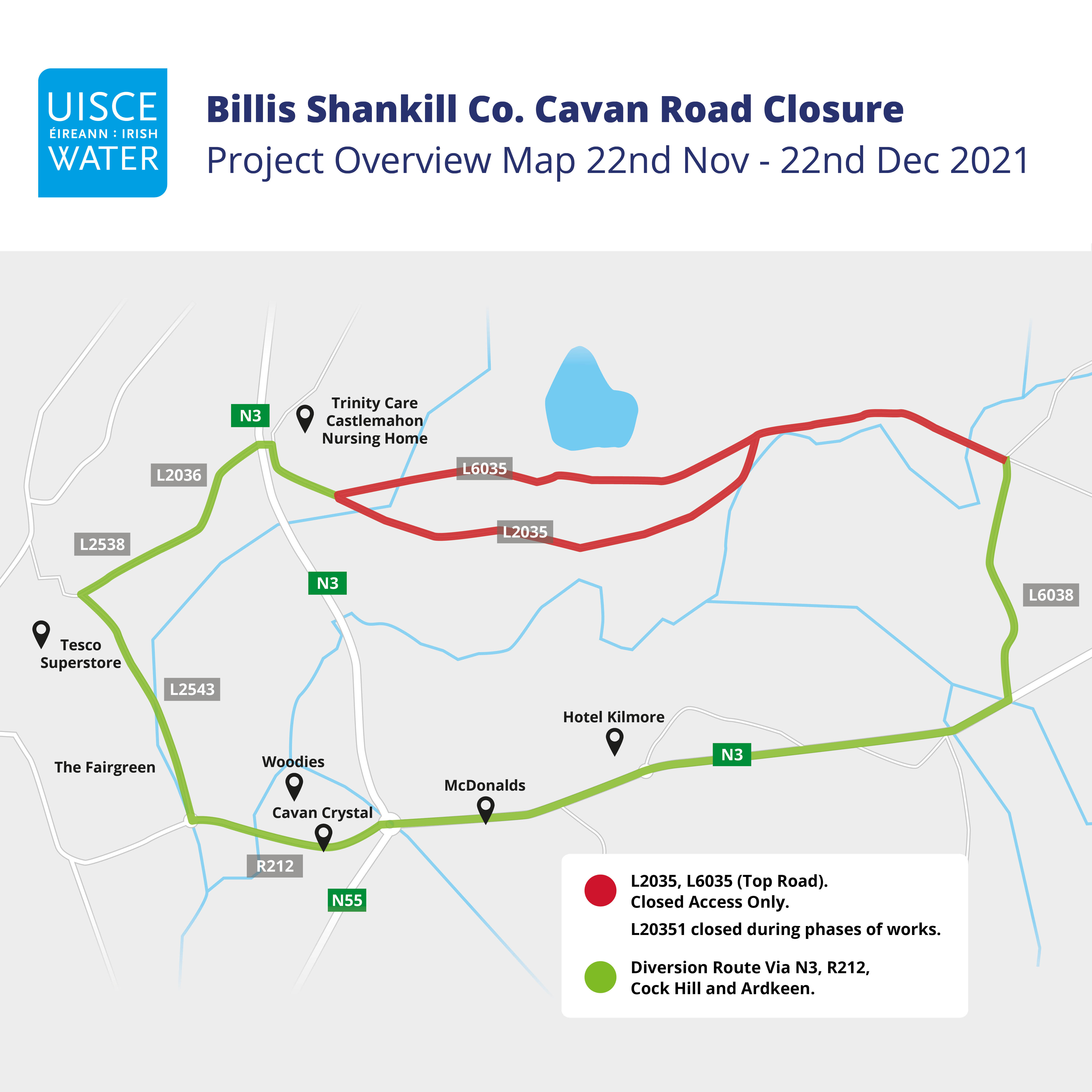Billis and Shankill Water Mains Replacement | Our Projects | Uisce ...