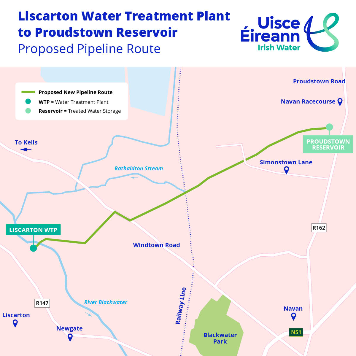 Liscarton Water Treatment Plant to Proudstown Reservoir Water Mains ...